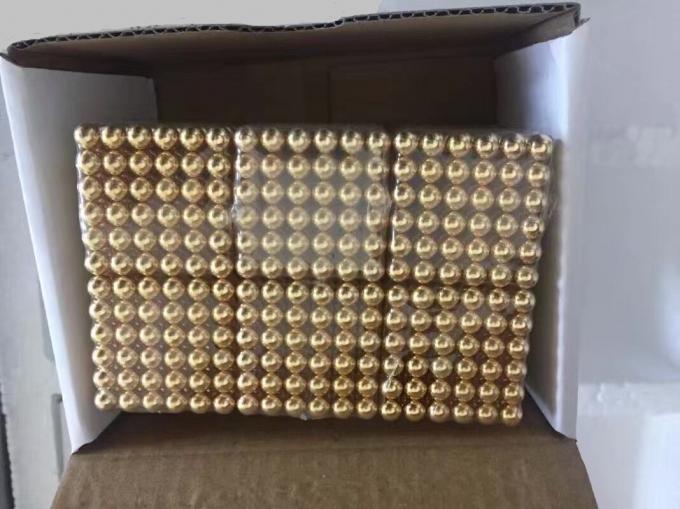24K gold plate sphere magnets N-52 , Good gold coating N52 strongest ...