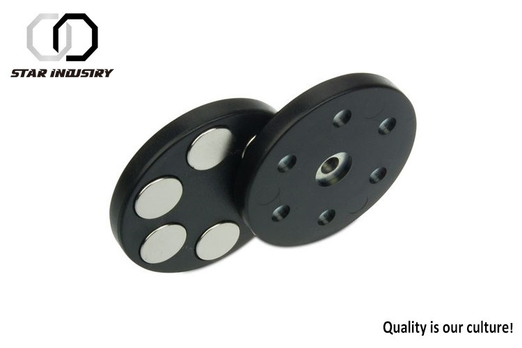 Rubber coated magnets with internal thread for light , Waterproof ...