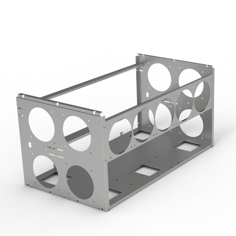 6/8/10 GPU SGCC steel Open Air Miner Frame Stackable Mining Rig Case ...